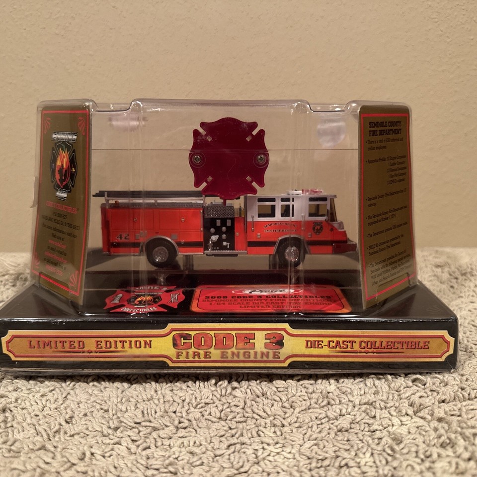 Code 3 CollectiblesPierce SEMINOLE COUNTY FIRE RESCUE Pumper Engine 42 ...