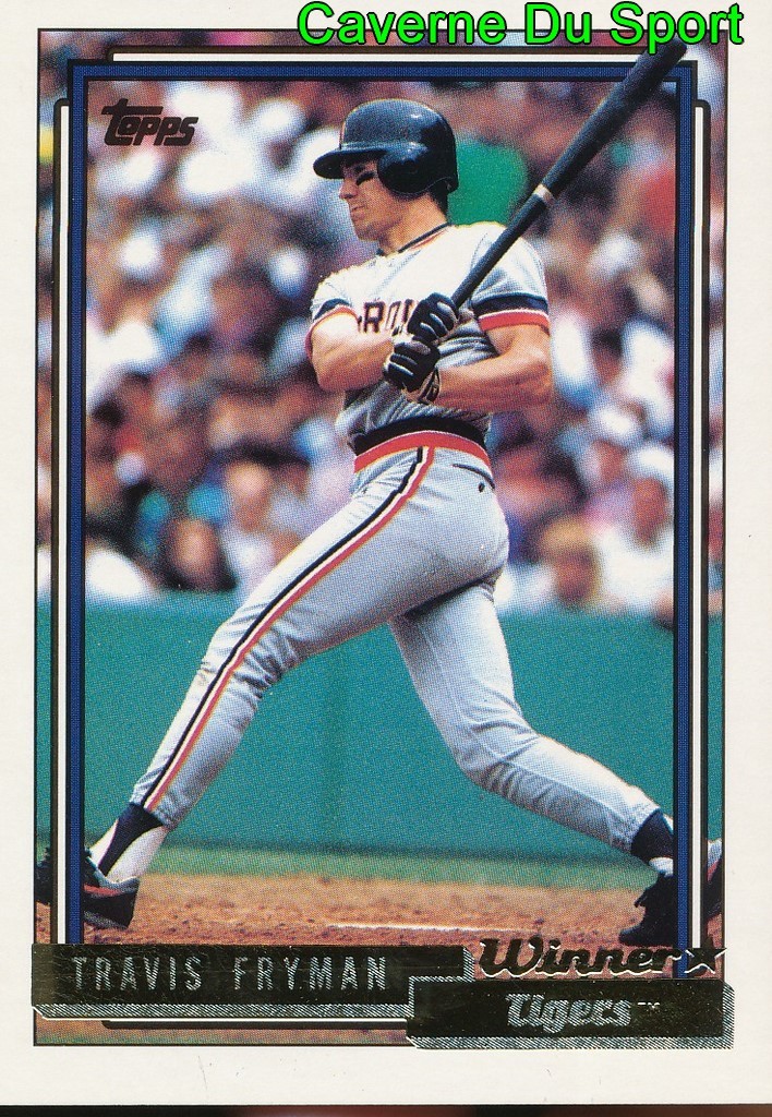 750 TRAVIS FRYMAN SS-3B TIGERS TOPPS GOLD WINNER BASEBALL CARD 1992 | eBay