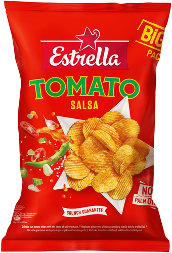 ESTRELLA TOMATO SALSA Flavor Potato Chips Crisps Snacks Bag 180g 6.4oz ...