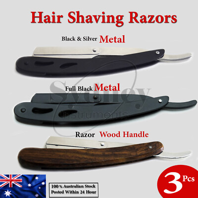 Professional Folding Razor Cut Throat Hair Shaving Razors Straight Edge ...