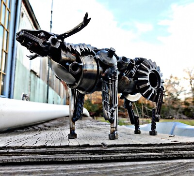 LONGHORN Custom Made Metal Bull Sculpture Texas Bull Texas Made | eBay