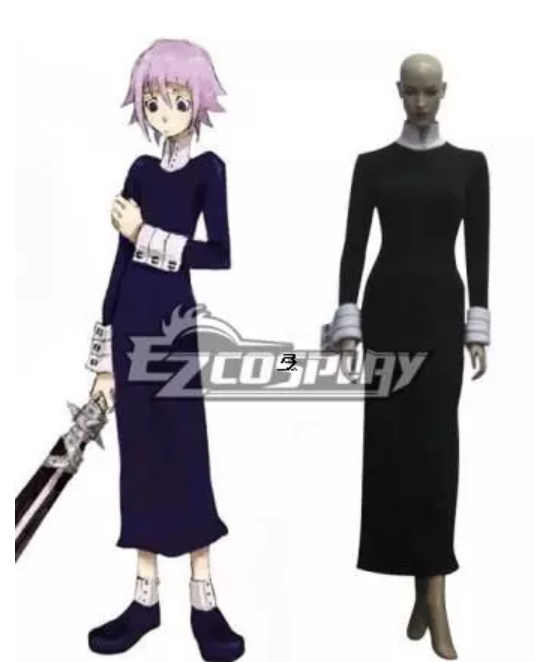 Soul Eater Crona Black Long Party Dress Cosplay Costume | eBay
