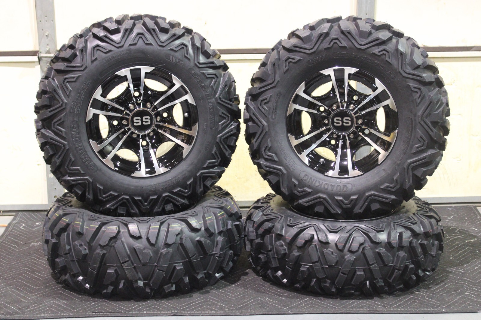 Polaris Ranger 570 25" Quadking ATV Tire & Raptor Wheel Kit POL3CA ...