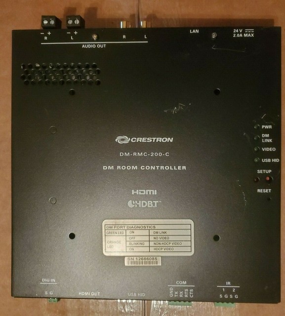 Crestron Dm-rmc-200-c 8g Receiver DM Room Controller 200 for sale ...