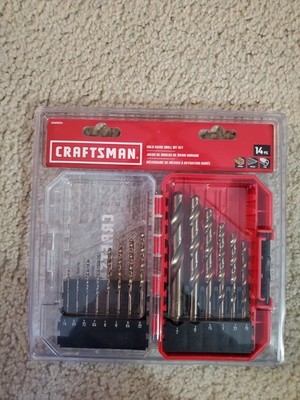 Craftsman CMAM2214 Gold Oxide Drill Bit Set Round Shank 14 pc | eBay