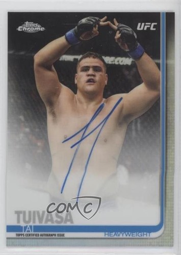 2019 Topps Chrome UFC Fighter Auto Tai Tuivasa #FA-TT Auto | eBay
