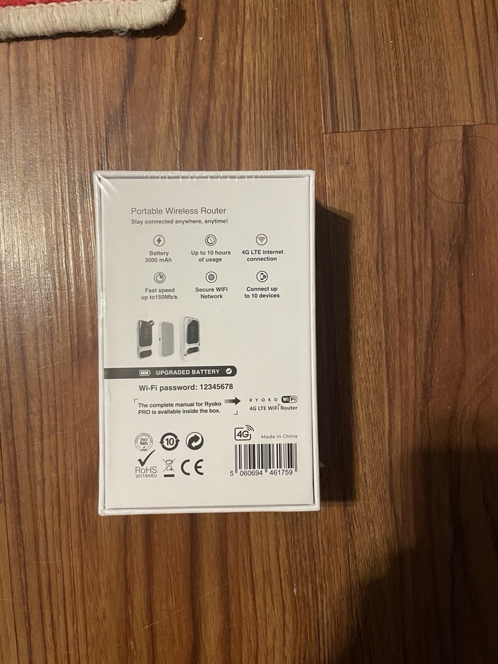 Ryoko Pro High-Speed Portable 4G LTE Wi-Fi Router- New SEALED | eBay