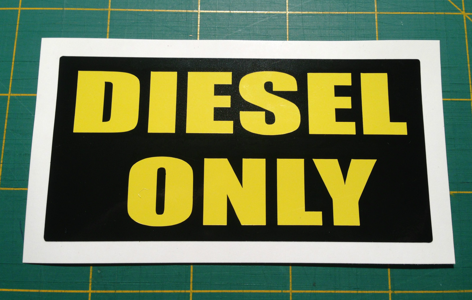 8x50mm DIESEL ONLY stickers decals.Car,4X4,Truck,Plant,Machinery.Fuel ...