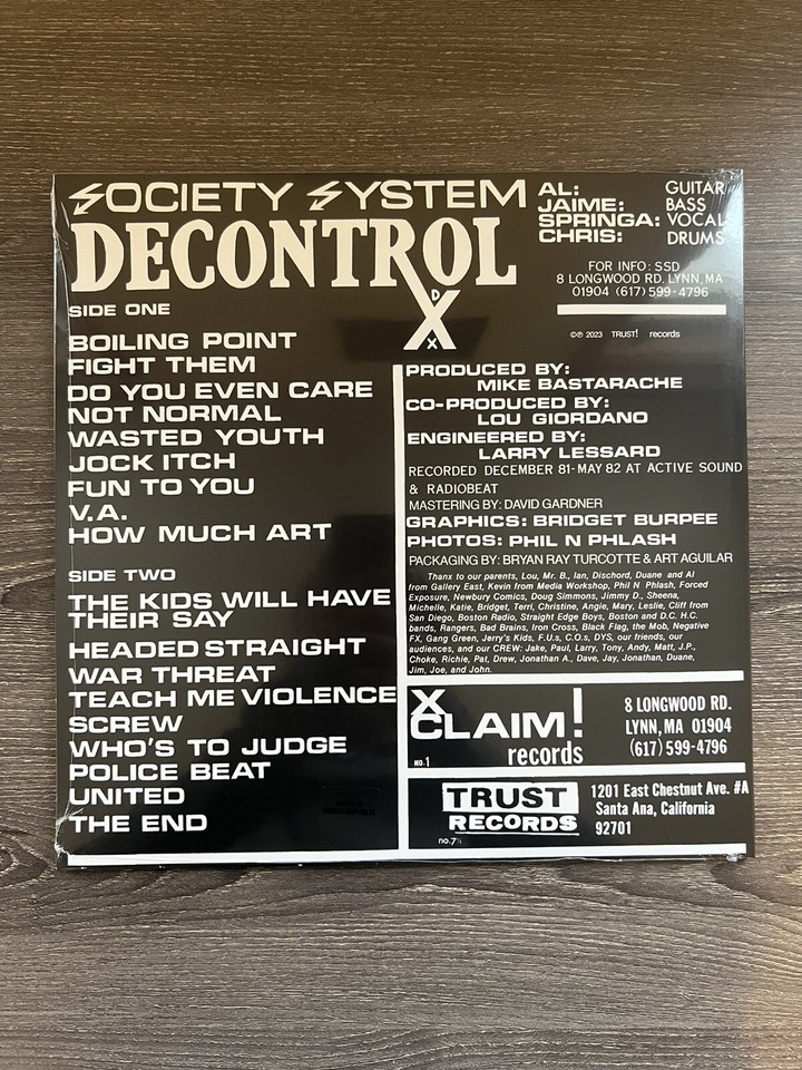 SSD The Kids Will Have Their Say LP Black + Black Split Vinyl Limited ...