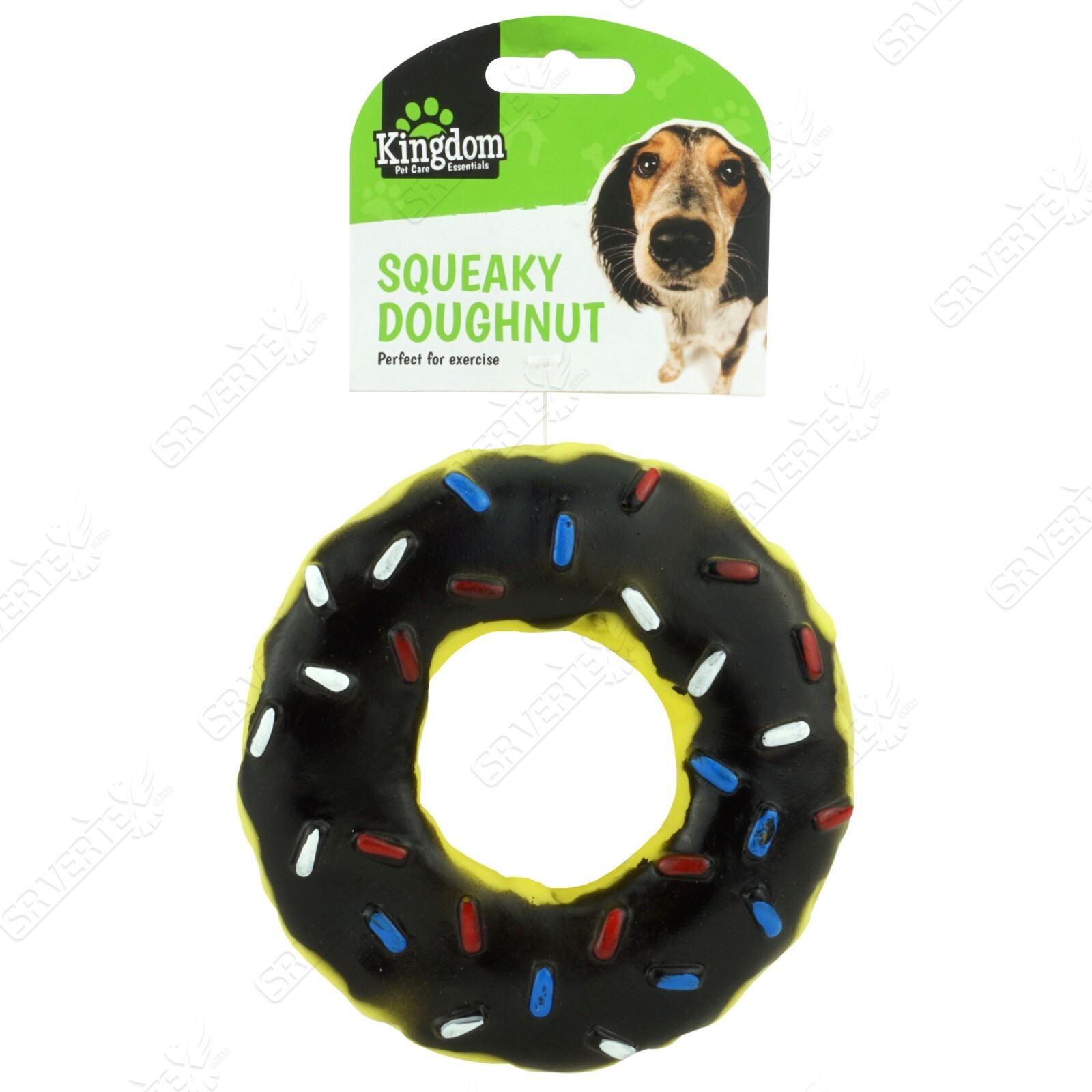 13cm Squeaky Doughnut Toys, Interactive Pet Bite Training, Dog Fetch ...