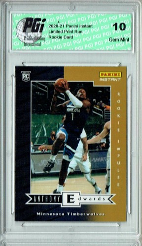 2020-21 Panini Instant - Rookie Impulse Anthony Edwards #RI-1 /1740 (RC ...