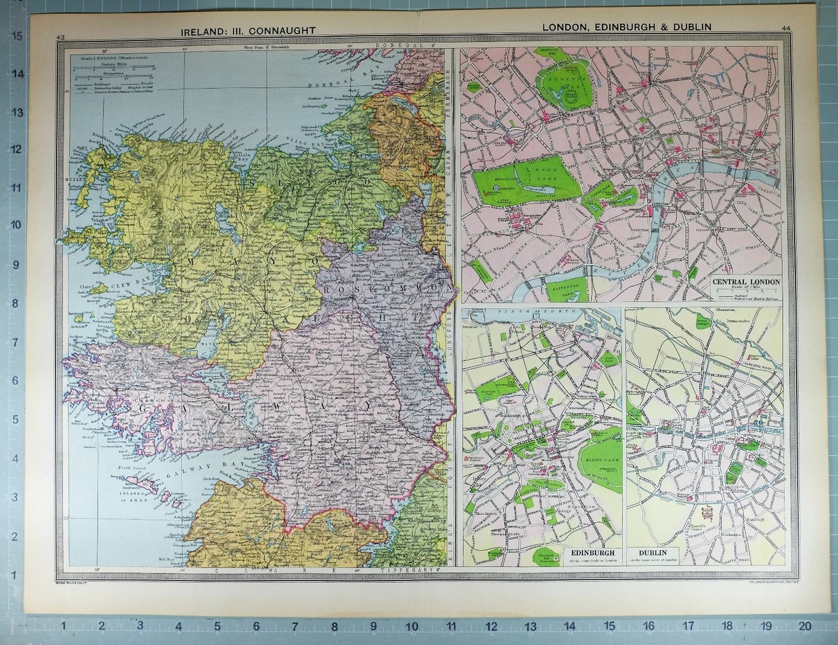 Printable Map Roscommon Ireland Ireland Counties And Capitals List And
