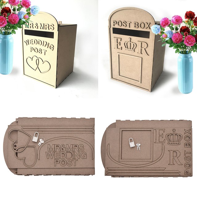 Wooden Wedding Card Post Box With Lock Collection Gift Card Boxes Wooden Wedding Card Post Box With Lock Collection Gift Card Boxes