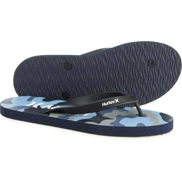 NWT Hurley Men's One and Only Camo Print Flip-Flops Size: 8-12 | eBay