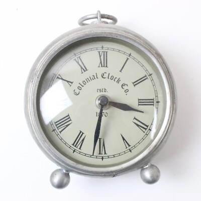 Colonial Clock Co. ESTD 1870 Metal Modern Sliver Clock GWO | eBay Australia
