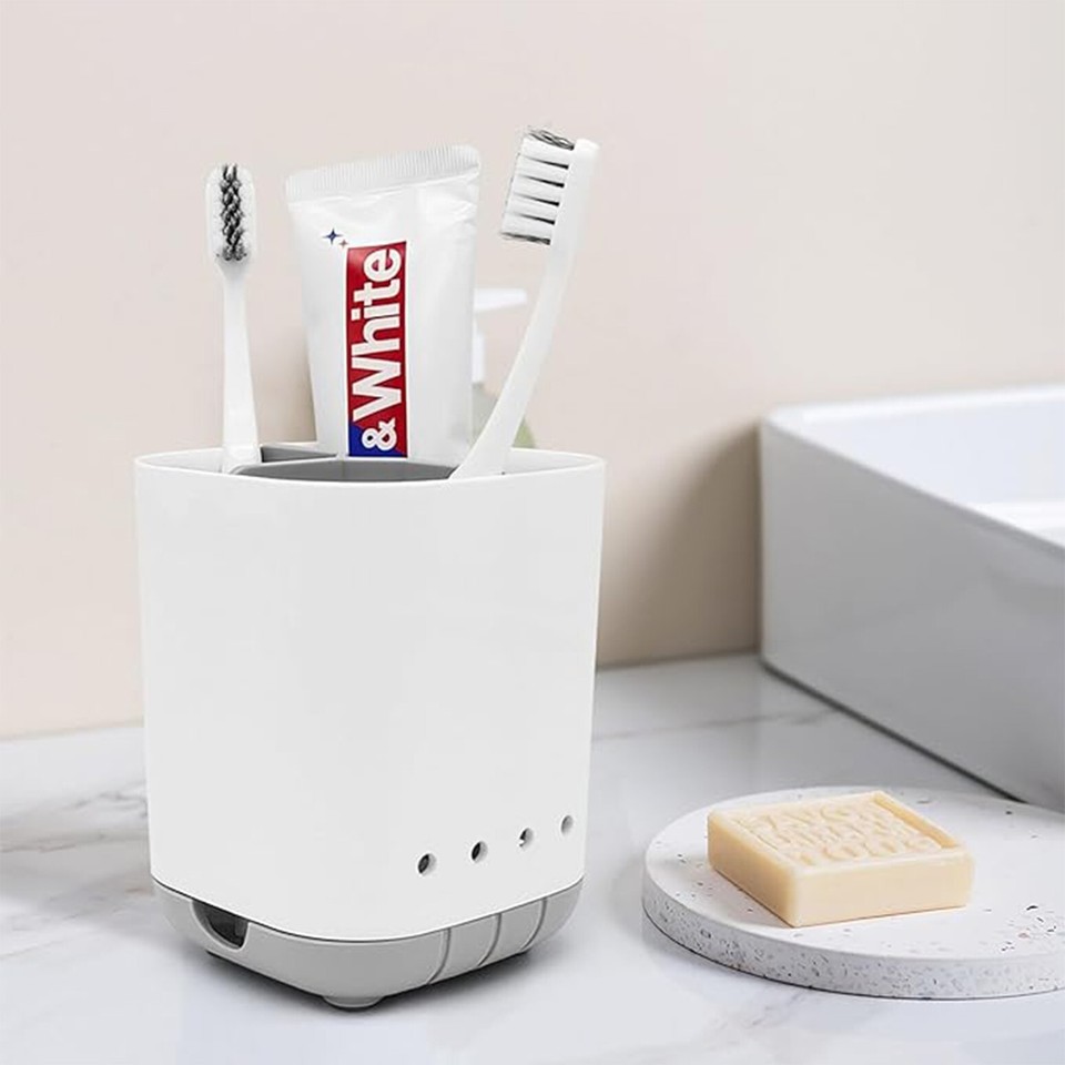 Toothbrush Holder Anti-Slip Electric Toothbrush Caddy for Bathroom easy ...
