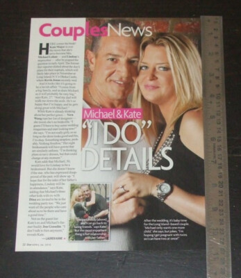 Kate Major & Michael Lohan original ONE magazine clipping page PHOTO ...