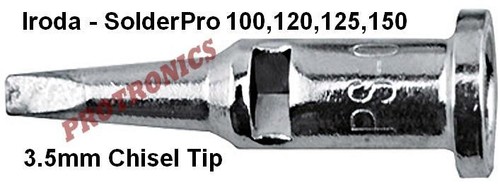 SOLDERING TIP 3.2mm Flat Chisel Suits IRODA SolderPro150 100W 120W 125W ...