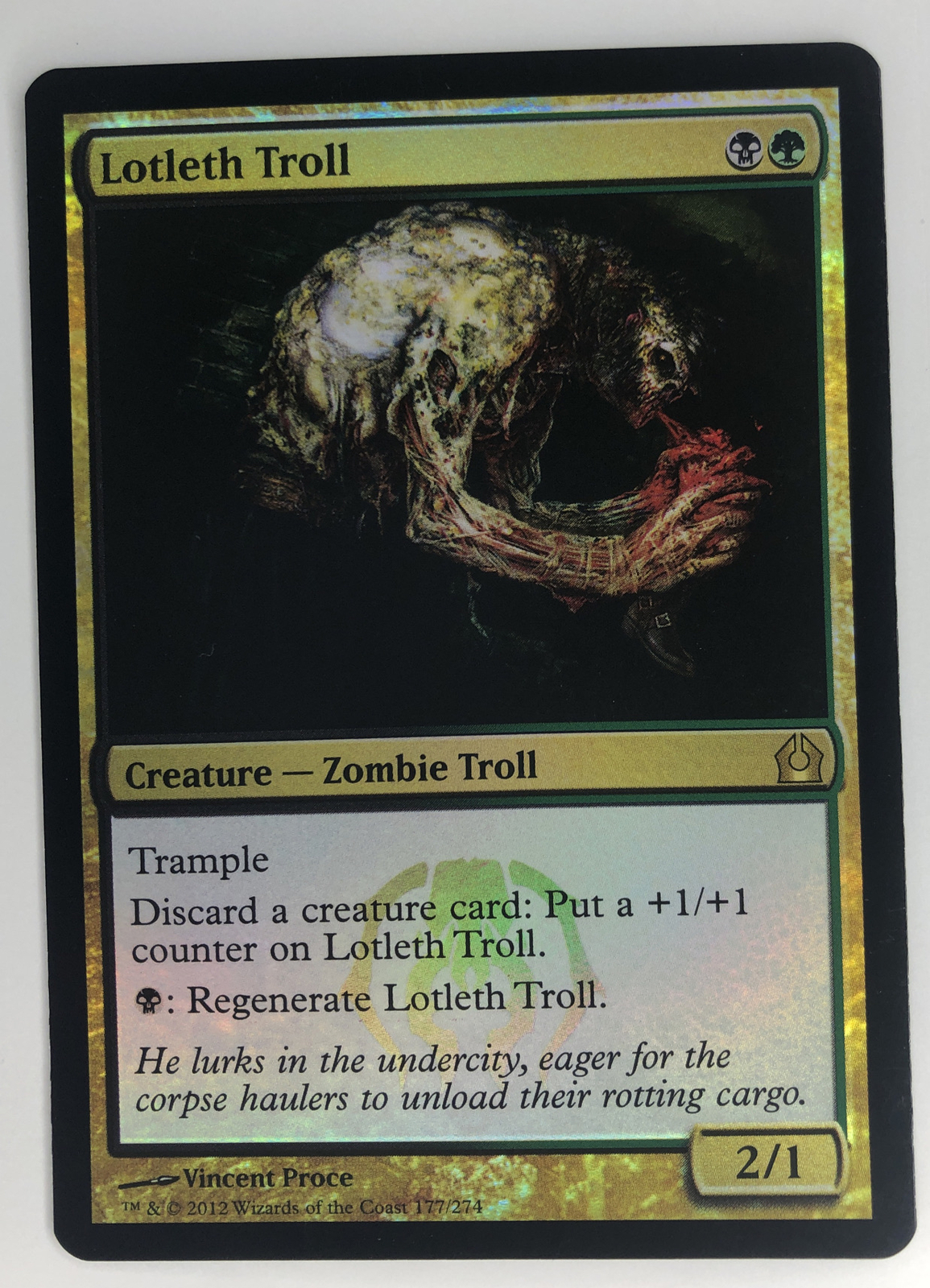 Lotleth Troll - Return to Ravnica - Magic The Gathering MTG - Foil / NM ...