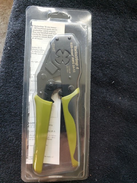 WAGO Variocrimp 4 Crimping Tool 24-12 AWG Wire Contacts Ferrule ...