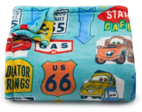 Disney CARS Movie Route 66 Blue Soft Throw Blanket 5' x 6 ft - The Big ...