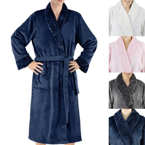 Bath Robes For Men Men's Soft Coral Polar Fleece Bath Robe – Hooded ...