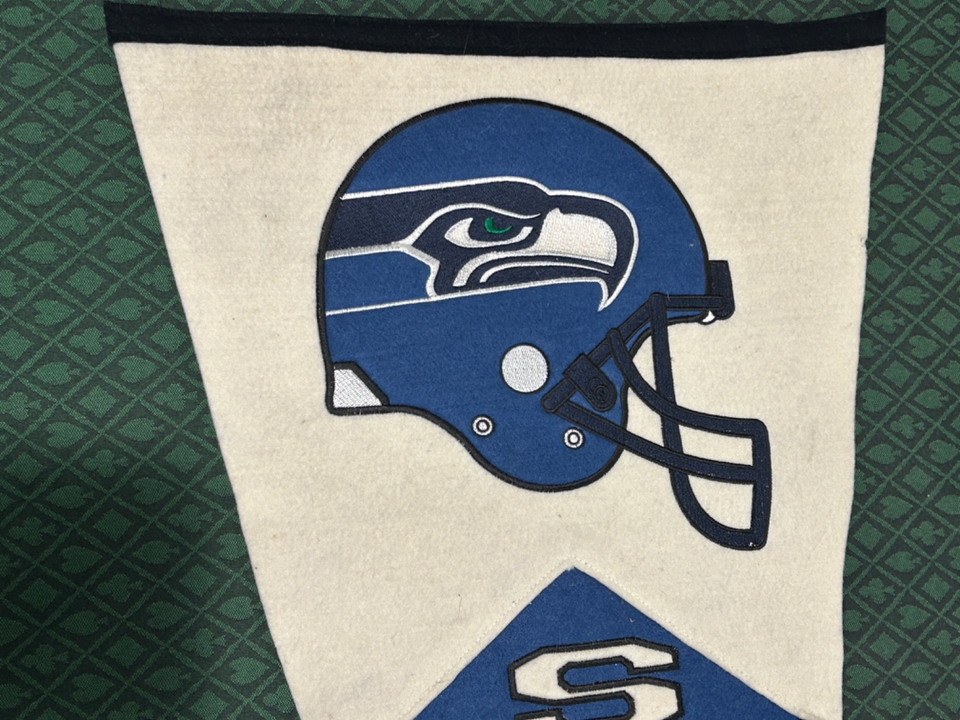 SEATTLE SEAHAWKS Large Winning Streak Pennant 40" x 17" NFL Fan Man ...