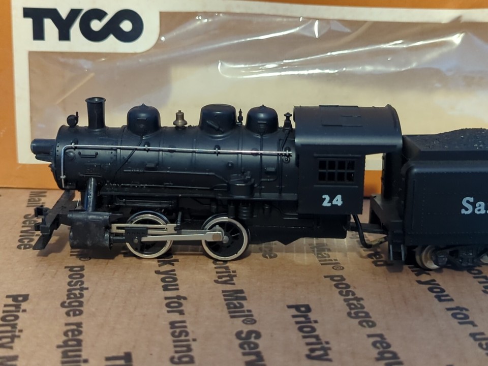 tyco HO scale Santa Fe steam engine #24 | eBay