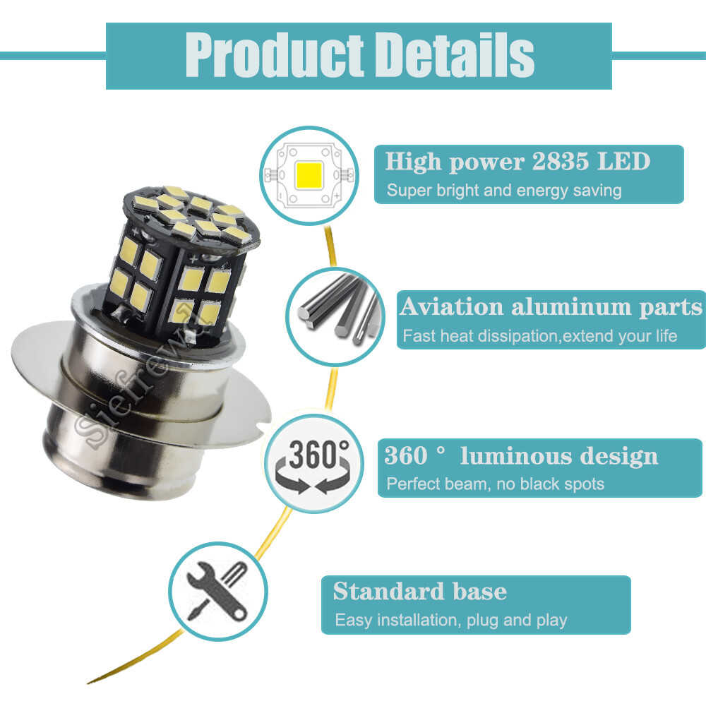 6V / 12V P36S LED LAMP LLB323 SPOTLIGHT / FOG LIGHT BULBS SFT576 SFT700 ...