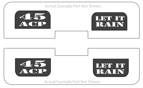 AR Dust Cover ID Decal - All Calibers, Fits 350 Legend, 300 Blackout, 6 ...
