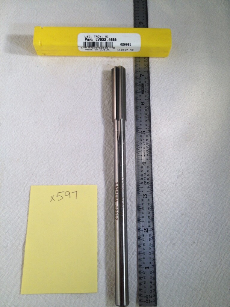 1 NEW L&I LV533 .4688 CHUCKING REAMER HSS. STRAIGHT FLUTE. USA MADE. (X597) | eBay