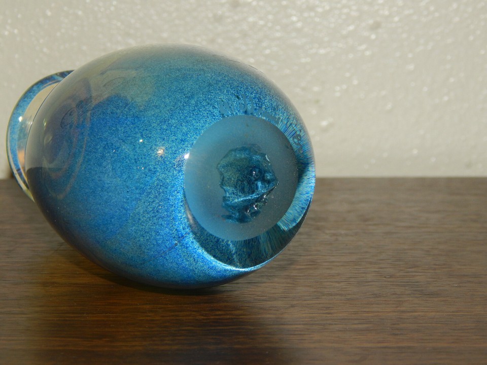 Vintage Signed BUZZ WILLIAMS Studio Art Glass VASE Oregon NW MCM 1982 ...