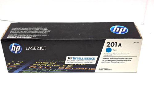 HP 201A Cyan Toner Cartridge (CF401A) – Genuine OEM, New & Sealed | eBay UK