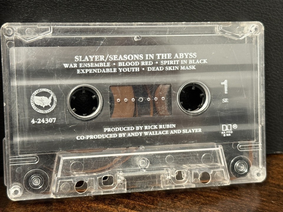 Slayer: Seasons In The Abyss Cassette Tape 1990 Def American Records ...