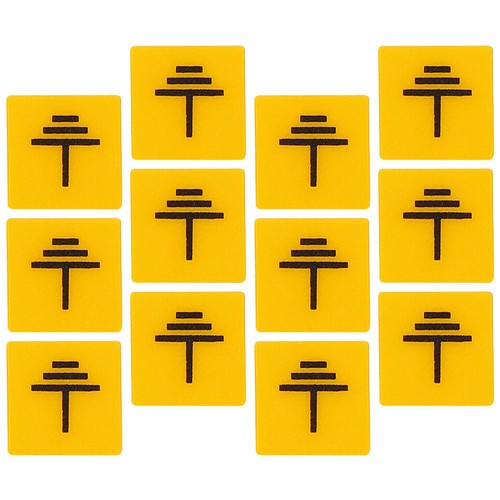 12 Pcs Ground Connection Safety Stickers Electric Shocks Equipment ...