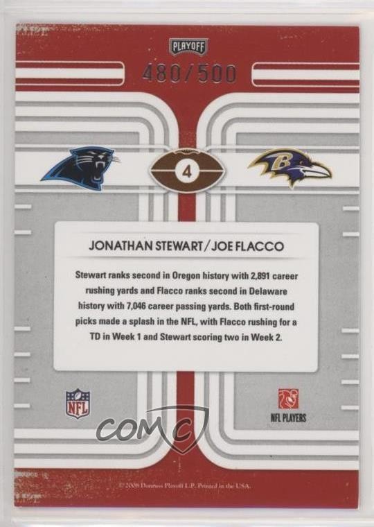 2008 Playoff Contenders Round Numbers Jonathan Stewart Joe Flacco ...