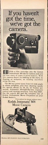 PRINT AD 1968 Kodak Instamatic M8 Movie Camera Load Film Cartridge VTG ...