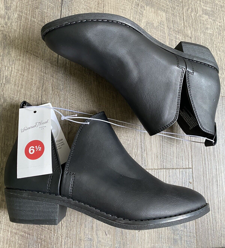 Universal Thread Women's Nora Cut Out Ankle Bootie - Black 6.5 NWT | eBay