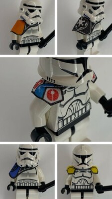 Custom Storm & Clone Trooper Shoulder Pauldrons for Lego Minifigs [22 ...