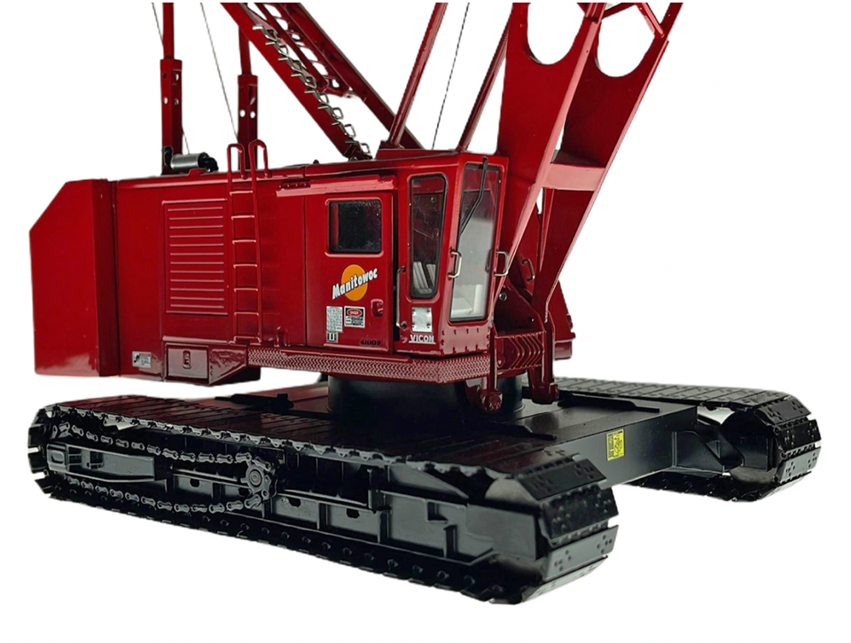 Manitowoc 4100W Crawler Crane - Red Weiss Bros 1:50 Scale Model #WBR030 ...