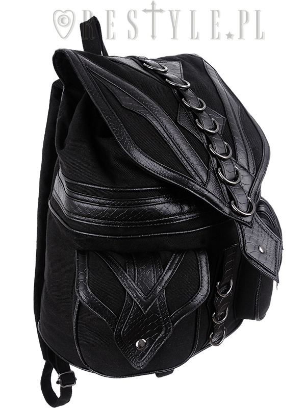 Restyle Dragon Goth Punk Rocker Emo 90s D-rings Womens Backpack Handbag ...