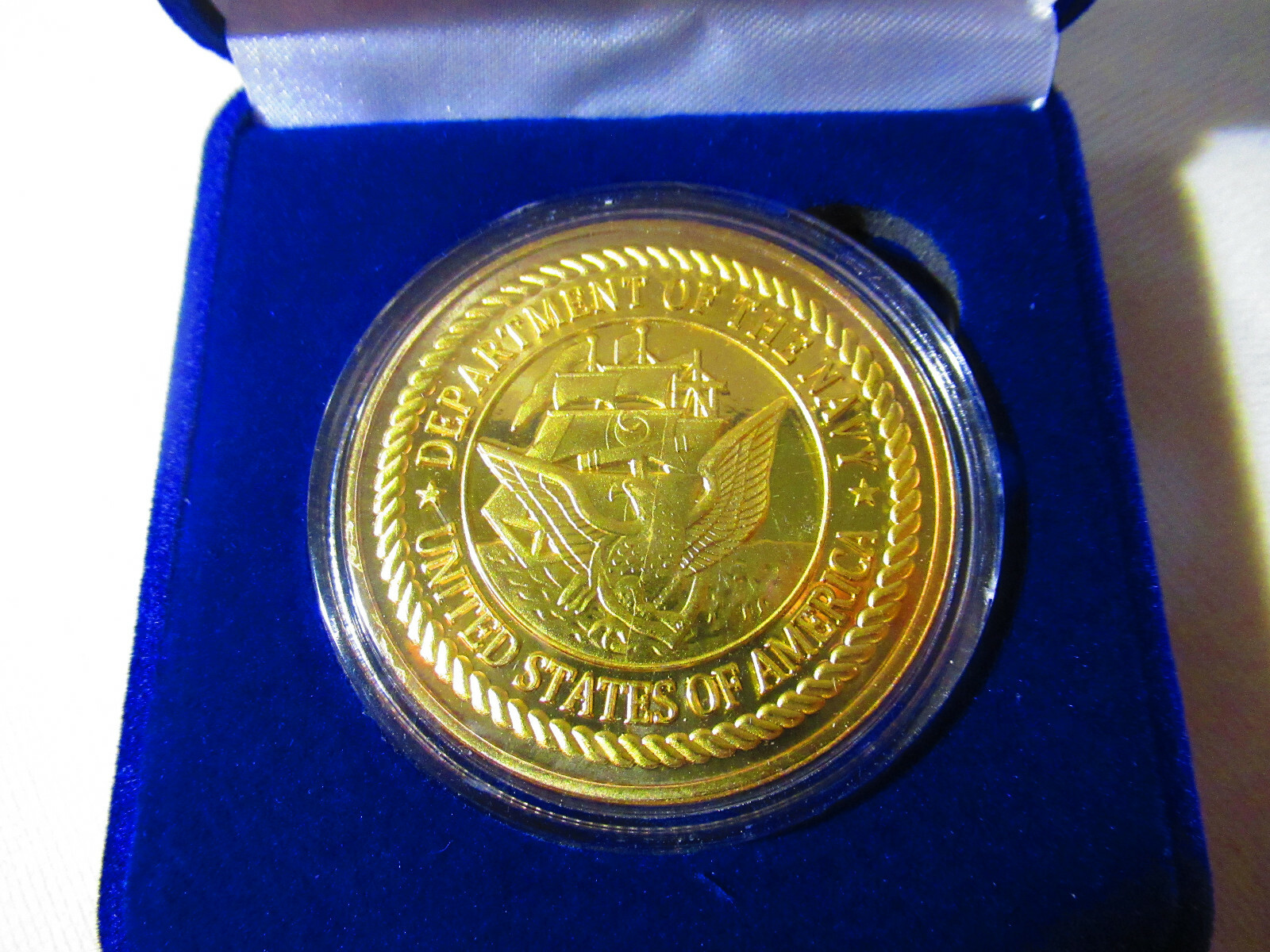 US NAVY - USS BATAAN LHD-5 Challenge Coin with Presentation Box | eBay