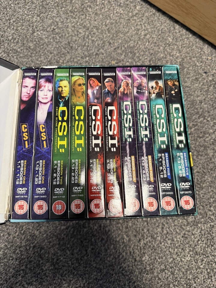 CSI: DVD Box Sets Seasons 1 -5 Box Set | eBay UK