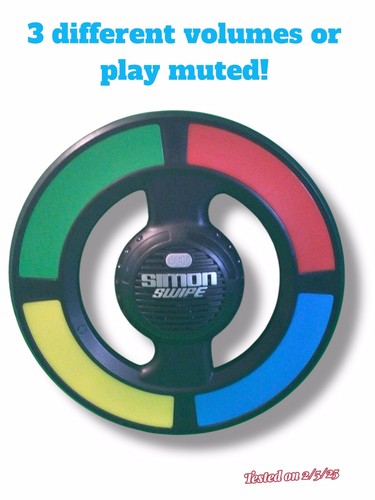 Simon Says Swipe Electronic Handheld Memory Game Toy Hasbro 2013 Tested ...