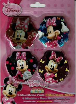 Disney Mini Memo Pads 4 ct. - Minnie Mouse | eBay