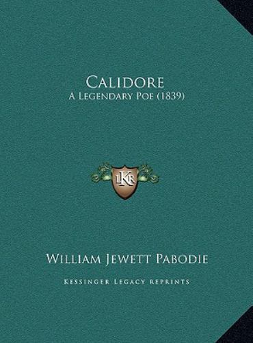 Calidore : A Legendary Poe (1839) by William Jewett Pabodie (2010 ...