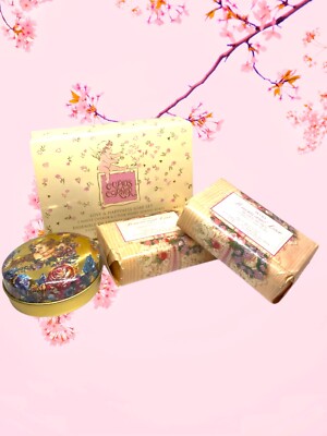 2 Vtg Avon Hearts & Love Soap Bars + 1 Box of 4 Cupids Corner Soaps ...