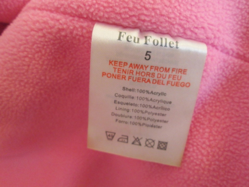 Feu Follit Hooded Knit Winter Jacket Youth Girls Coat Size- 5 | eBay