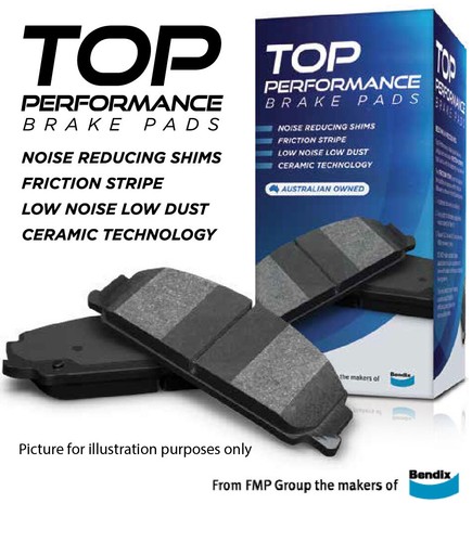 Rear T/P by Bendix Brake Pads DB1415TP DB1415 with small clips on the ...