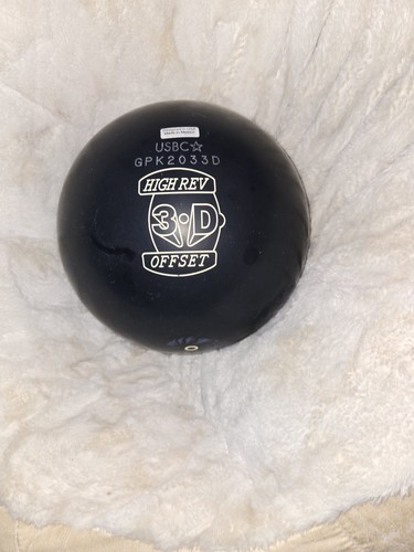15 lb Hammer 3D HIGH REV Black Overseas OFFSET bowling ball | eBay